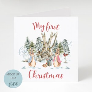 Peter Rabbit 1st Christmas Flopsy Bunny Winter Wonderland - Etsy UK