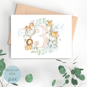 Safari 3rd Birthday, Clipart, Number One Png, Jungle Animal Sublimation ...