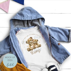 Daddy to Be 1st Father's Day Love the Bump Clipart Daddy + Baby Neutral ...