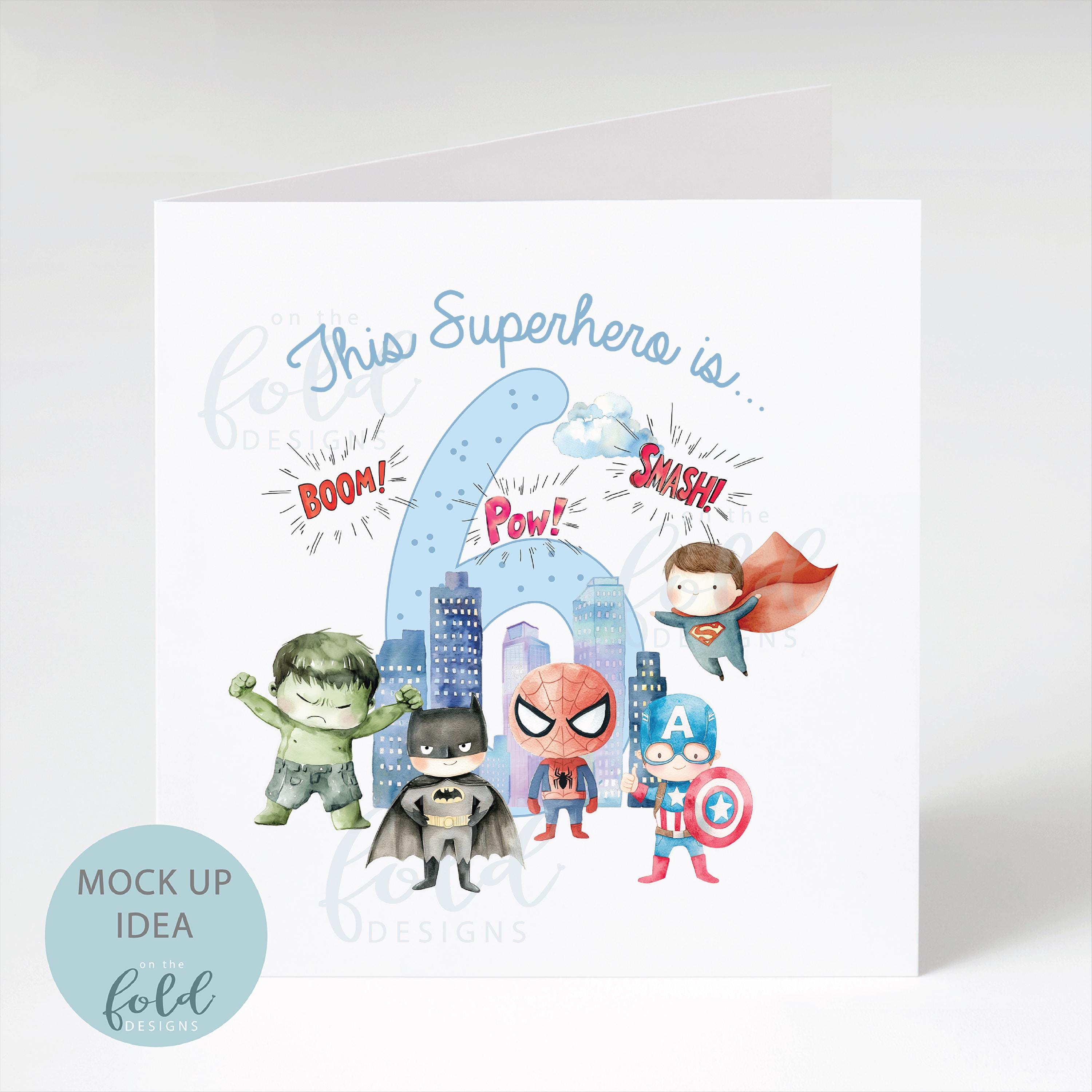Superhero Number Set Clipart, Polka Dot Birthday PNG (digital Download ...