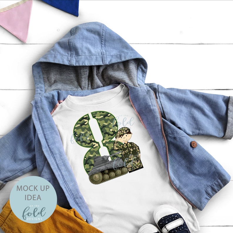 Army 8th Birthday Clipart, Soldier Number 8 Sublimation PNG Digital ...