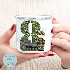 Army 8th Birthday Clipart, Soldier Number 8 Sublimation PNG Digital ...