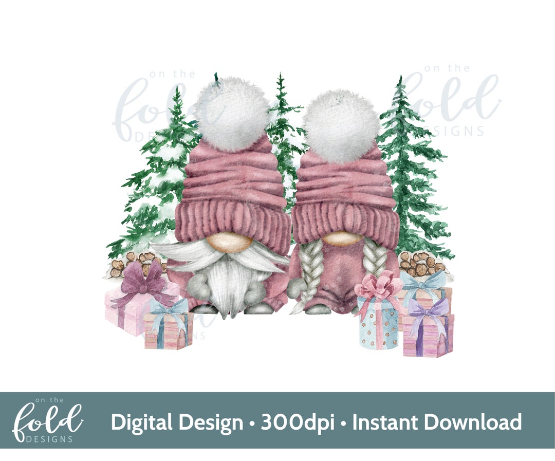 Pink Gnome Pom Pom Hat Gonk PNG Instant Digital Clipart Download for ...