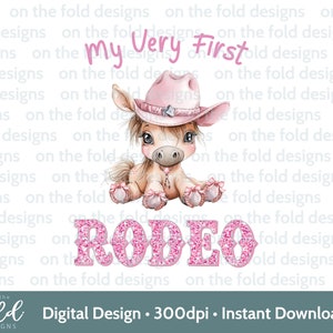 Rodeo 1st Birthday Cowgirl Clipart Number One PNG Country Western Wild ...