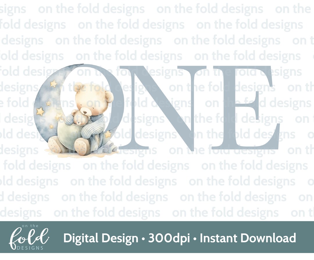 Teddy Bear Clipart, Number 1,1st Birthday Pj's, Sublimation PNG Instant ...