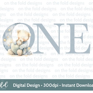 Teddy Bear Clipart, Number 1,1st Birthday Pj's, Sublimation PNG Instant ...