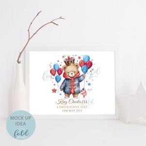 Coronation Day King Charles III 2023 Crown London Teddy - Etsy UK