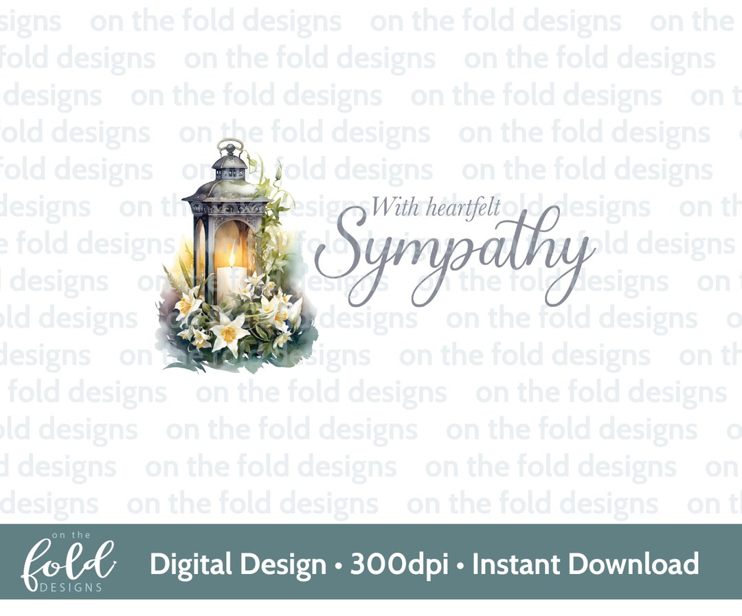 With Deepest Sympathy Clipart, Sincere Condolences, Png Clipart, on the ...