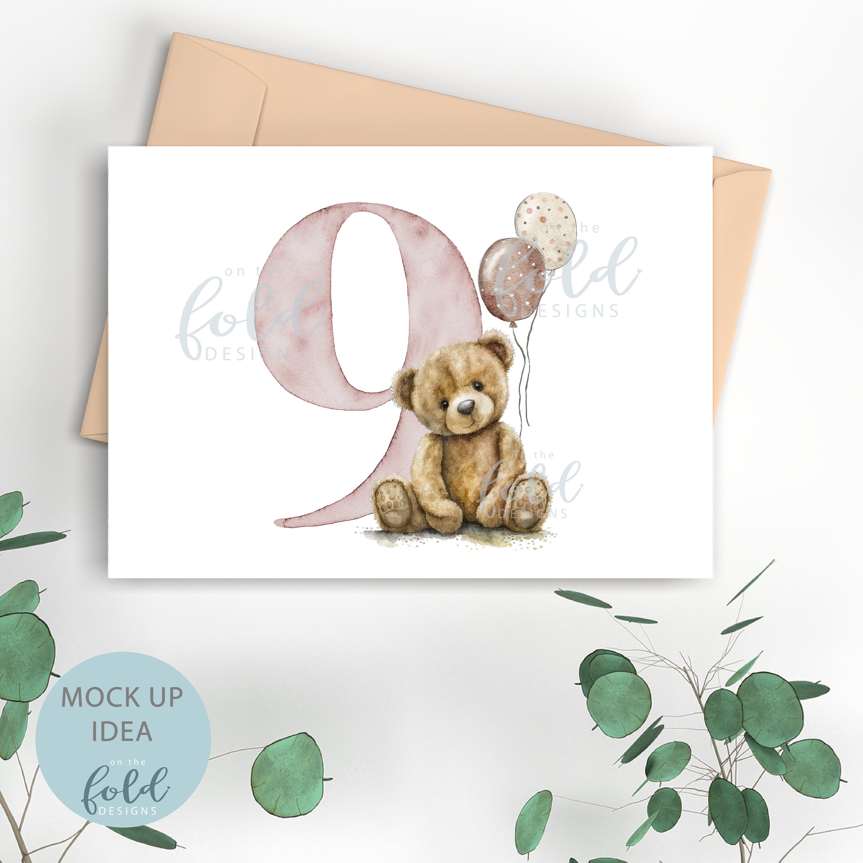 Teddy Bear Number 9 Balloons 9th Birthday Clipart - Etsy