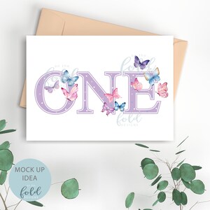 1st Birthday Butterfly Clipart, Number One Image, Png Instant Download ...