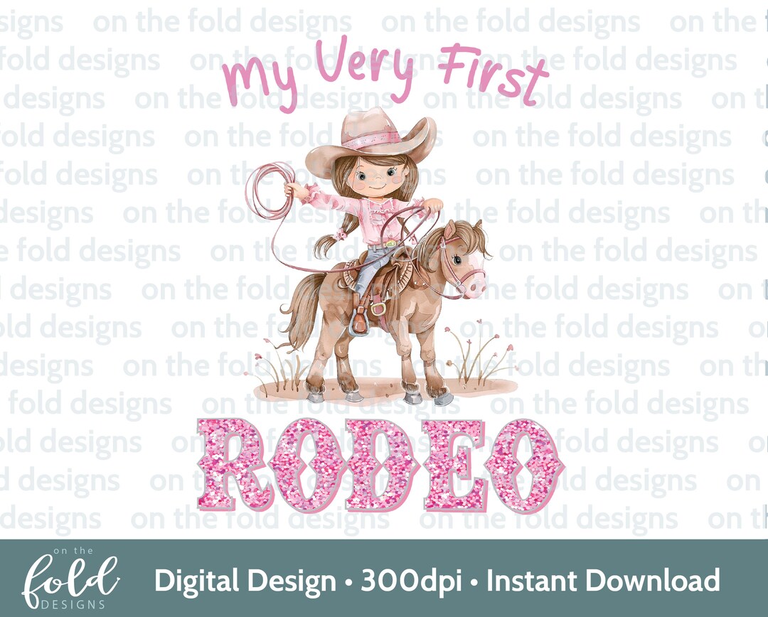 Rodeo 1st Birthday Cowgirl Clipart Number One PNG Country Western Wild ...