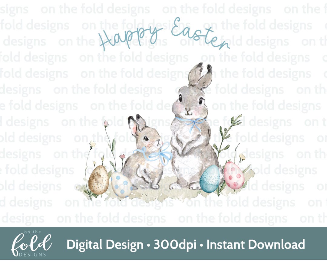 Watercolor Easter Bunny Clipart, Eggs PNG (digital Download) - Etsy UK