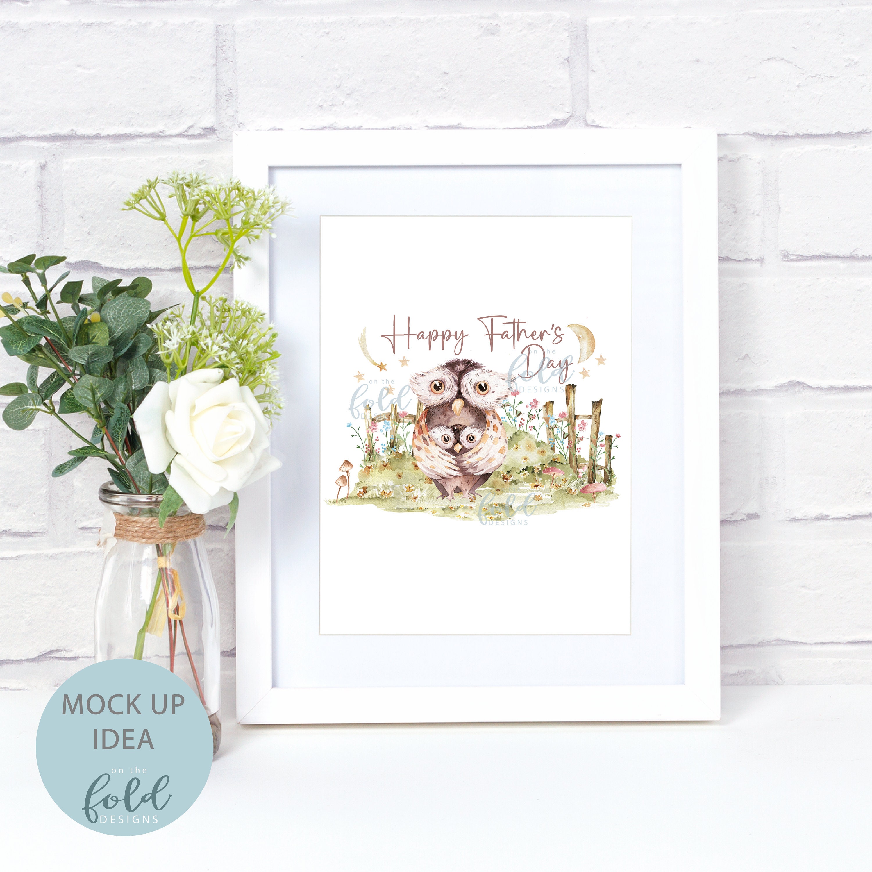 Father's Day Daddy Owl Clipart, Woodland, Best Dad, Grandad, 1st ...
