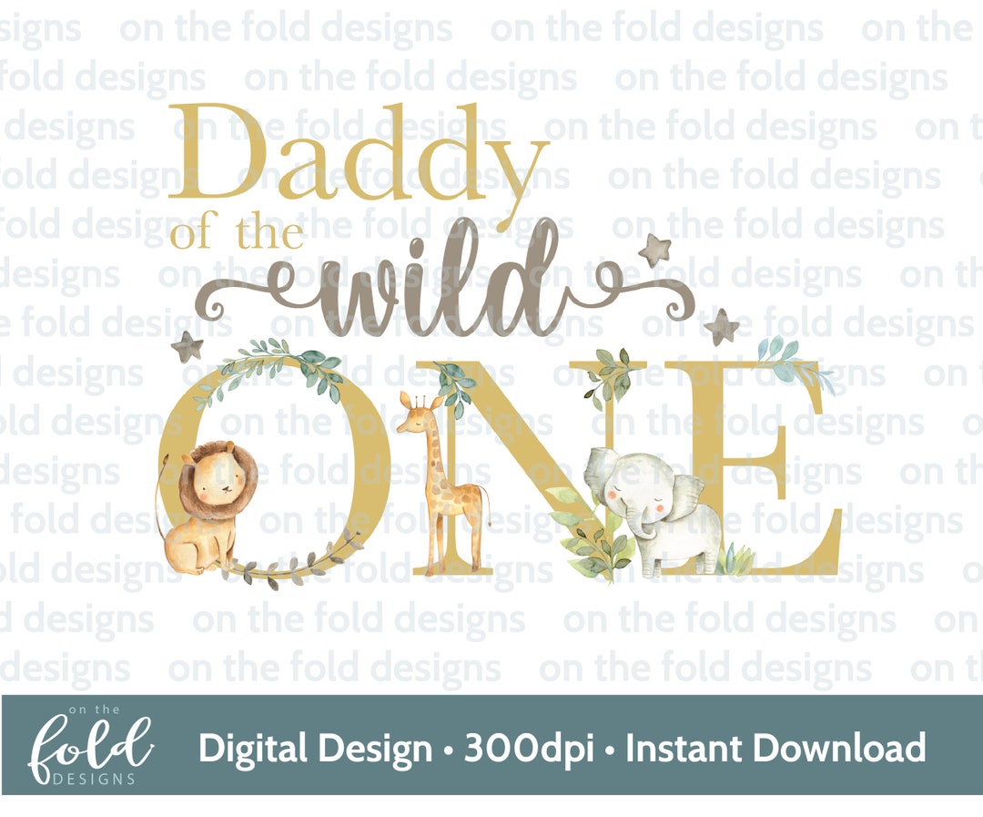 Daddy of the Wild One Clipart, Jungle Animals, Png, Transparent Clipart ...