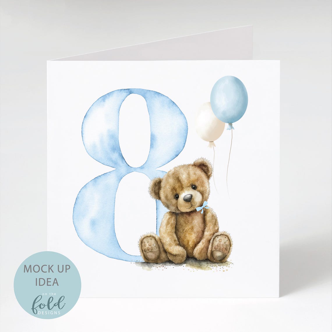 Teddy Bear Number Clipart, Blue Full Set, Birthday, Sublimation Uv Dtf ...
