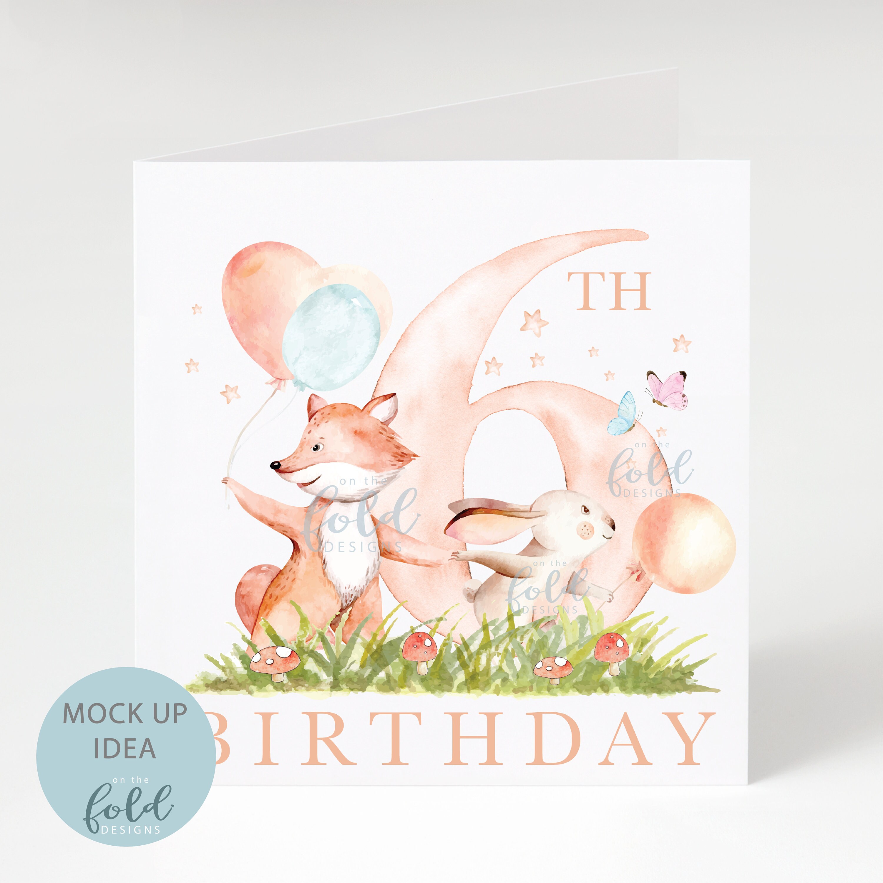 Fox and Rabbit, Png Download, Transparent Background, 6th Birthday ...