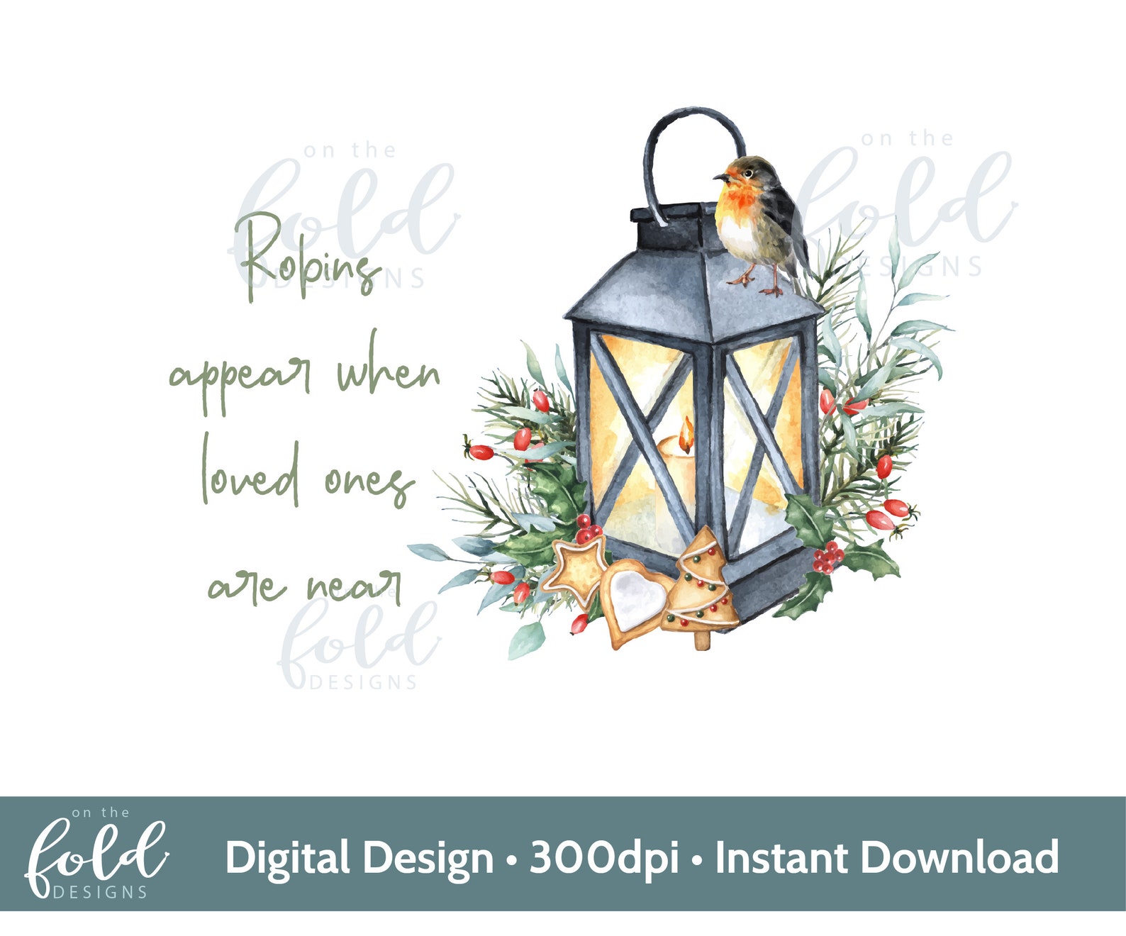 Robins Appear When Loved Ones Are Near PNG Instant Digital - Etsy