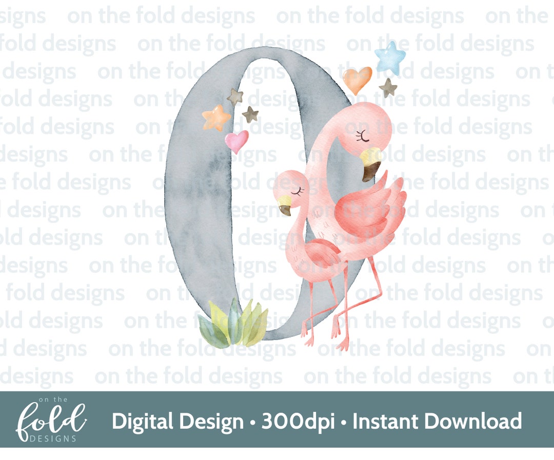 Flamingo, 0th Birthday, Zero, Clipart, Png, Instant Download ...