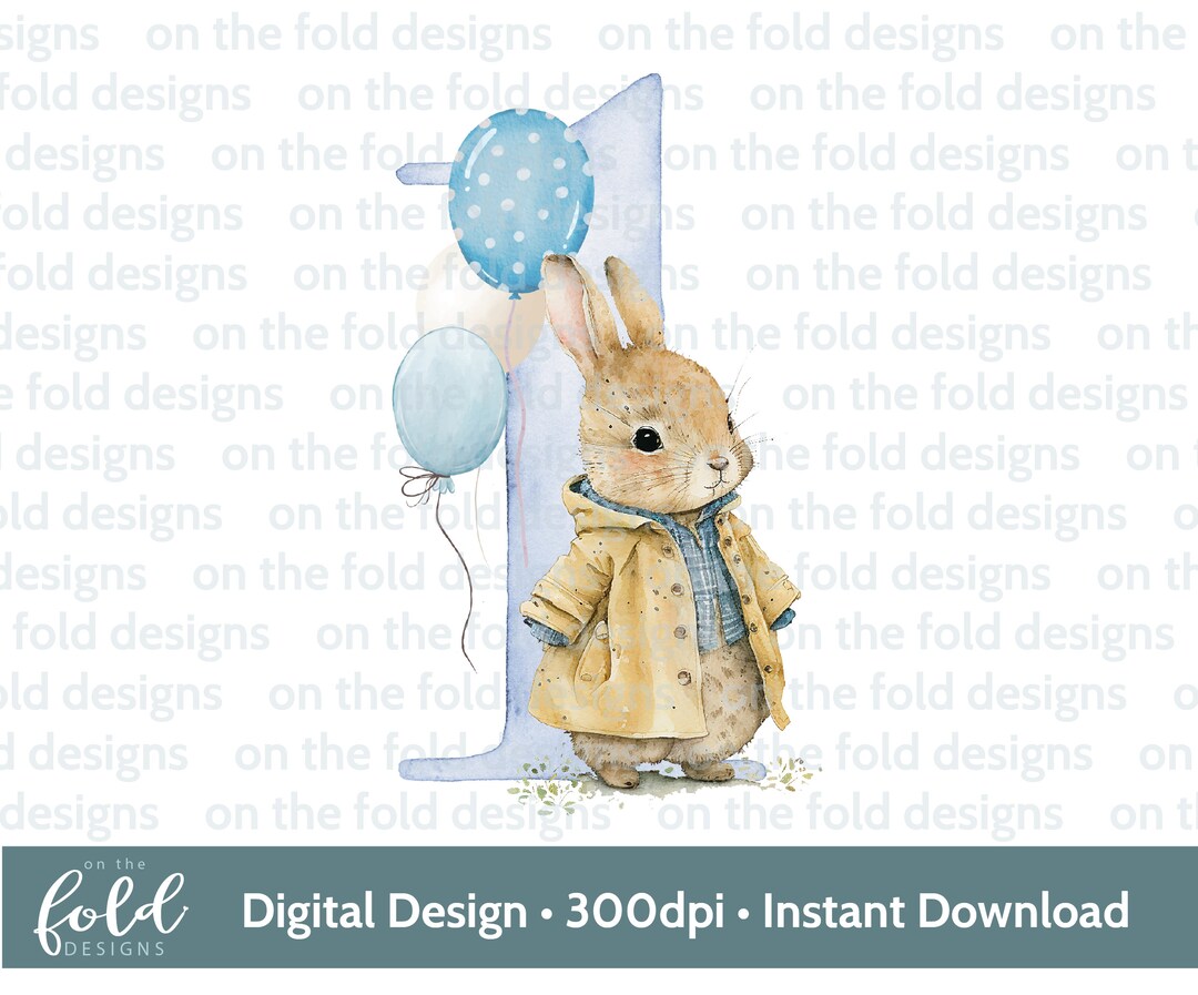 Bunny Rabbit, 1st Birthday, Png Clipart, Transparent Background ...