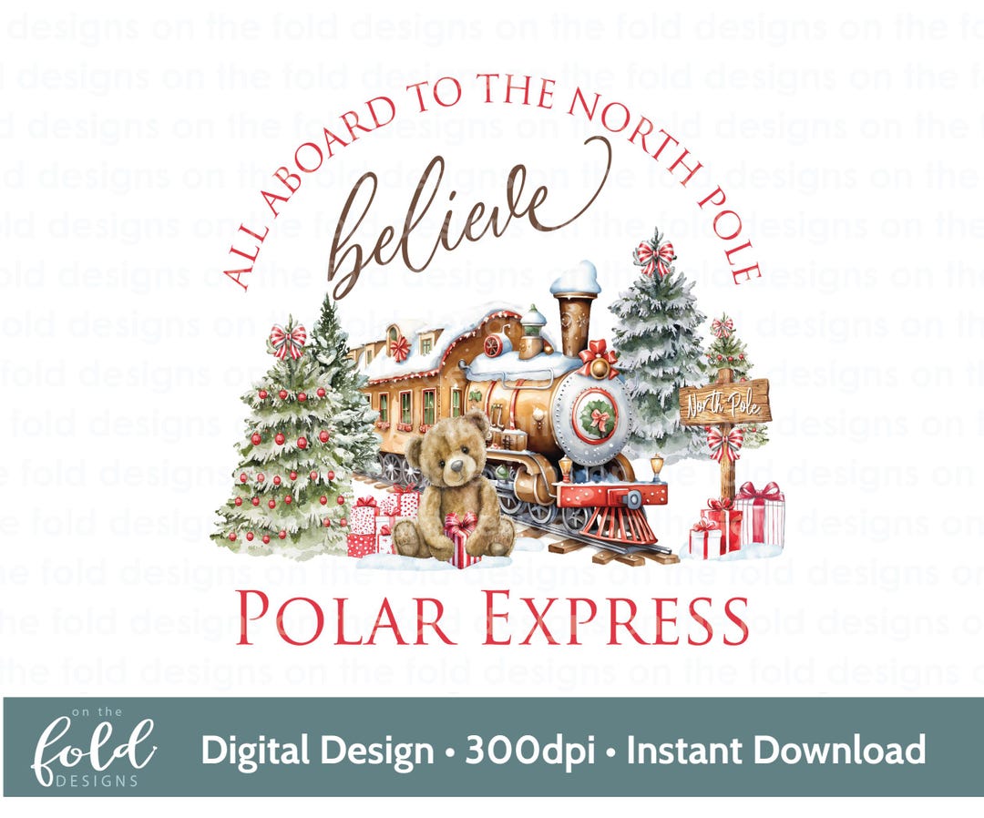 Polar Express Clipart, Christmas Train, Brown Train, Xmas Holiday, T ...