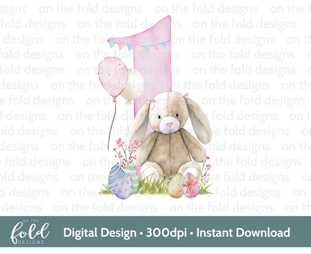 Bunny Rabbit Easter Clipart Pink Flowers Frame Spring Garden Egg ...