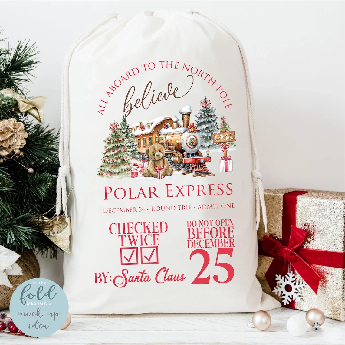 Polar Express Polar Express Teddy Clipart Sublimation Rafting Card ...