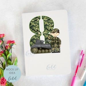 Army 8th Birthday Clipart, Soldier Number 8 Sublimation PNG Digital ...