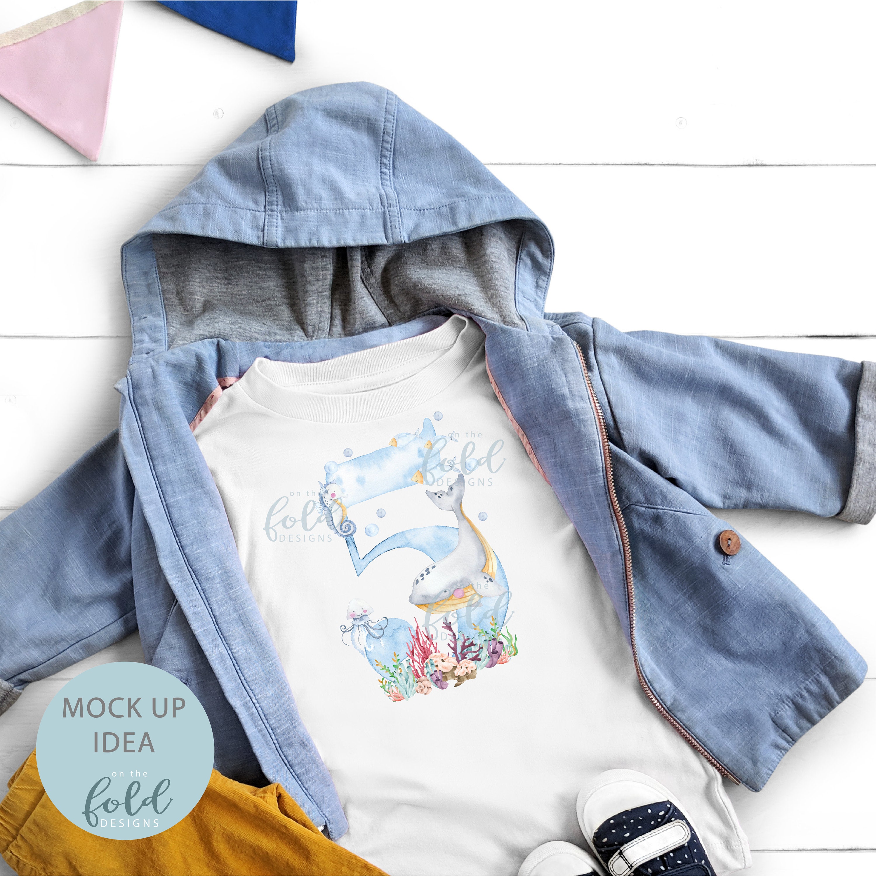 Under the Sea Birthday, Clipart, Number Five Png, Sublimation Party ...