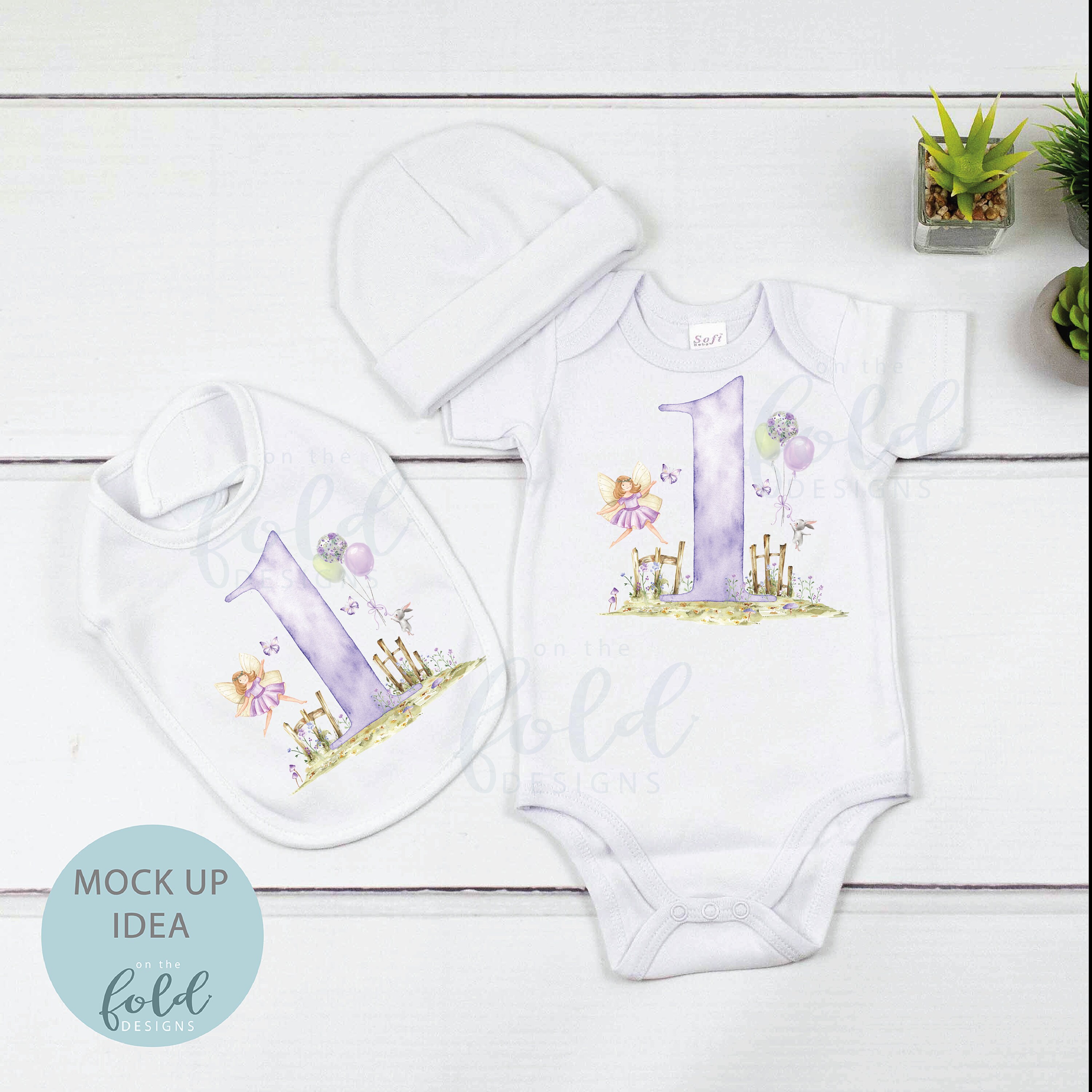 Fairy 1st Birthday Clipart Magical Purple Number One Watercolor Clipart ...