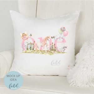 Fairy and Unicorn Magical, 1st Birthday, Number One, Watercolor Clipart ...