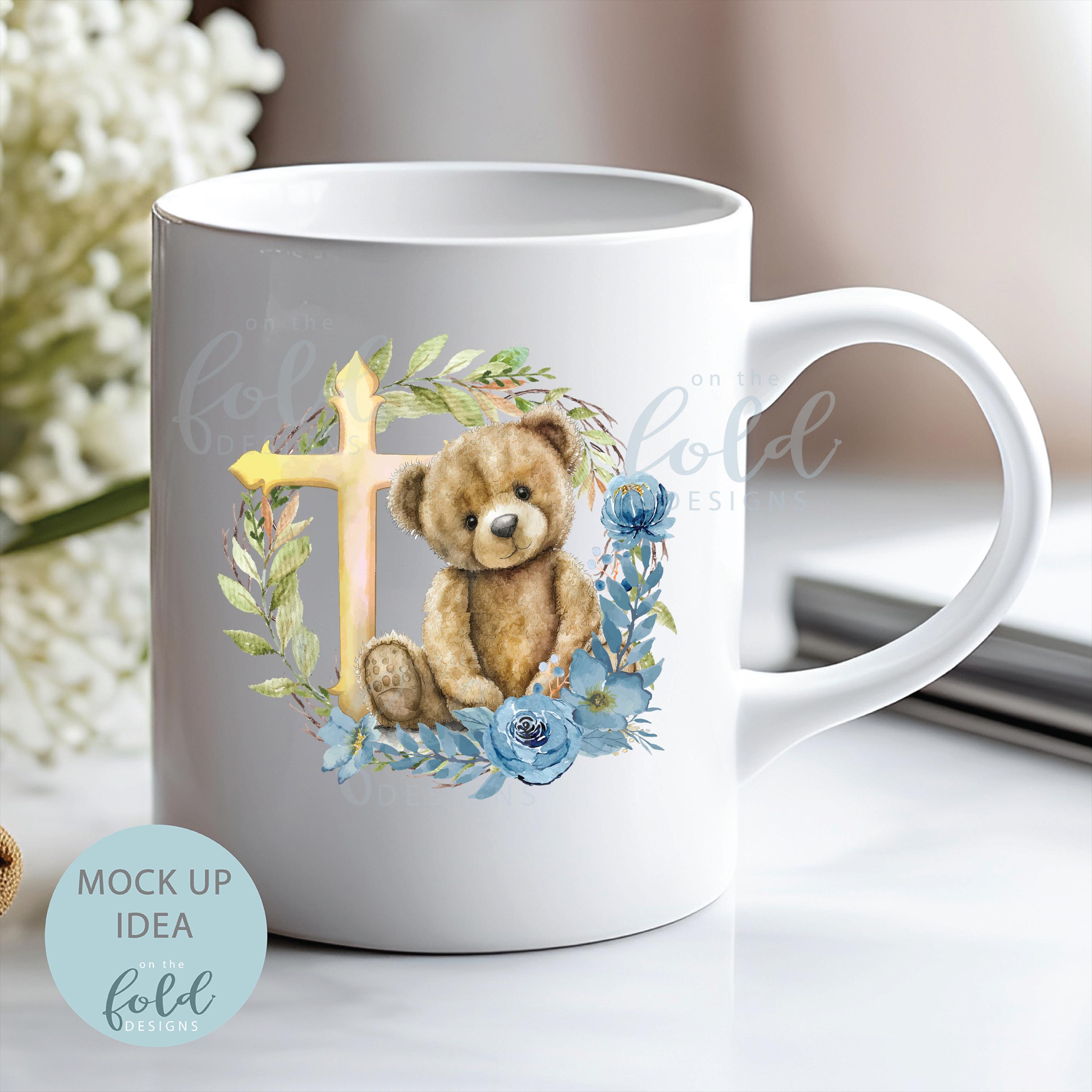 Teddy Bear Christening Clipart Baptism Naming Day Confirmation ...