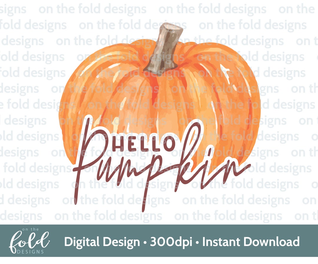Hello Pumpkin Clipart Cute 1st Halloween Autumn Pumpkin Halloween PNG ...