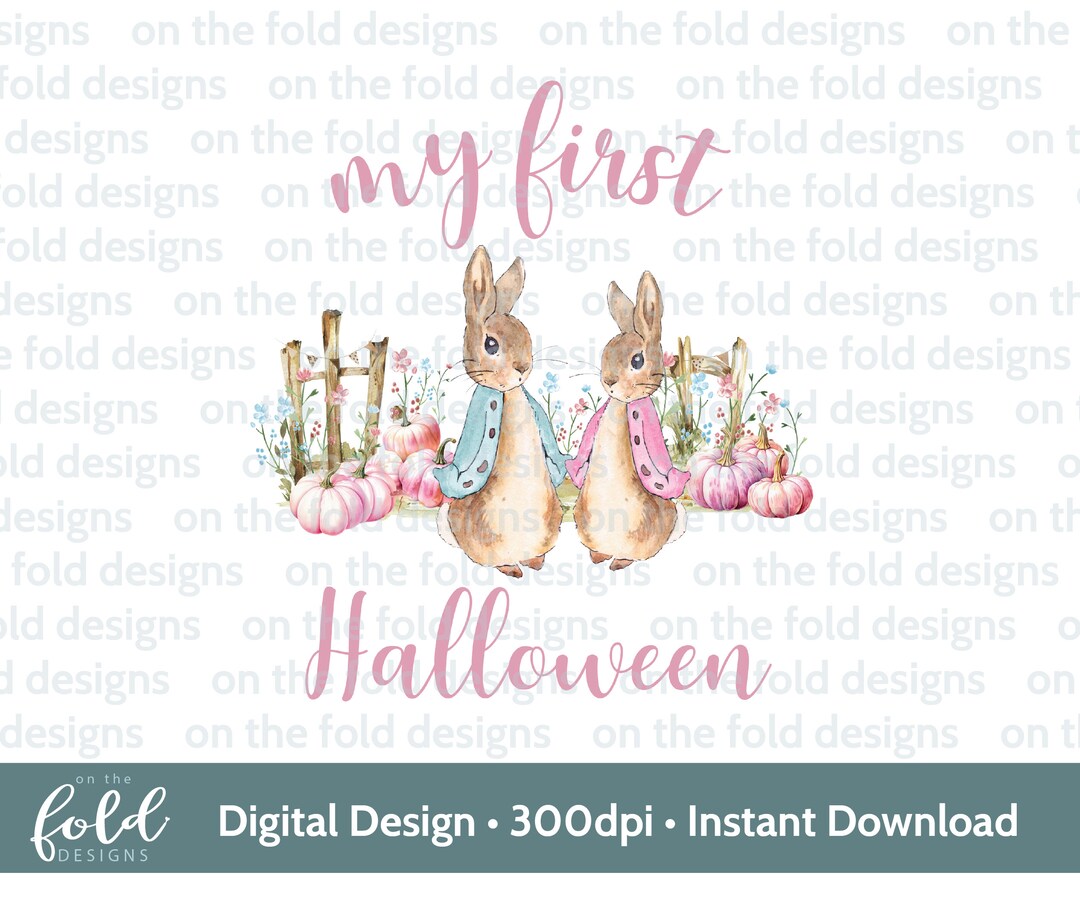 1st Halloween Peter Rabbit Flopsy Bunny Autumn Pumpkin Patch - Etsy