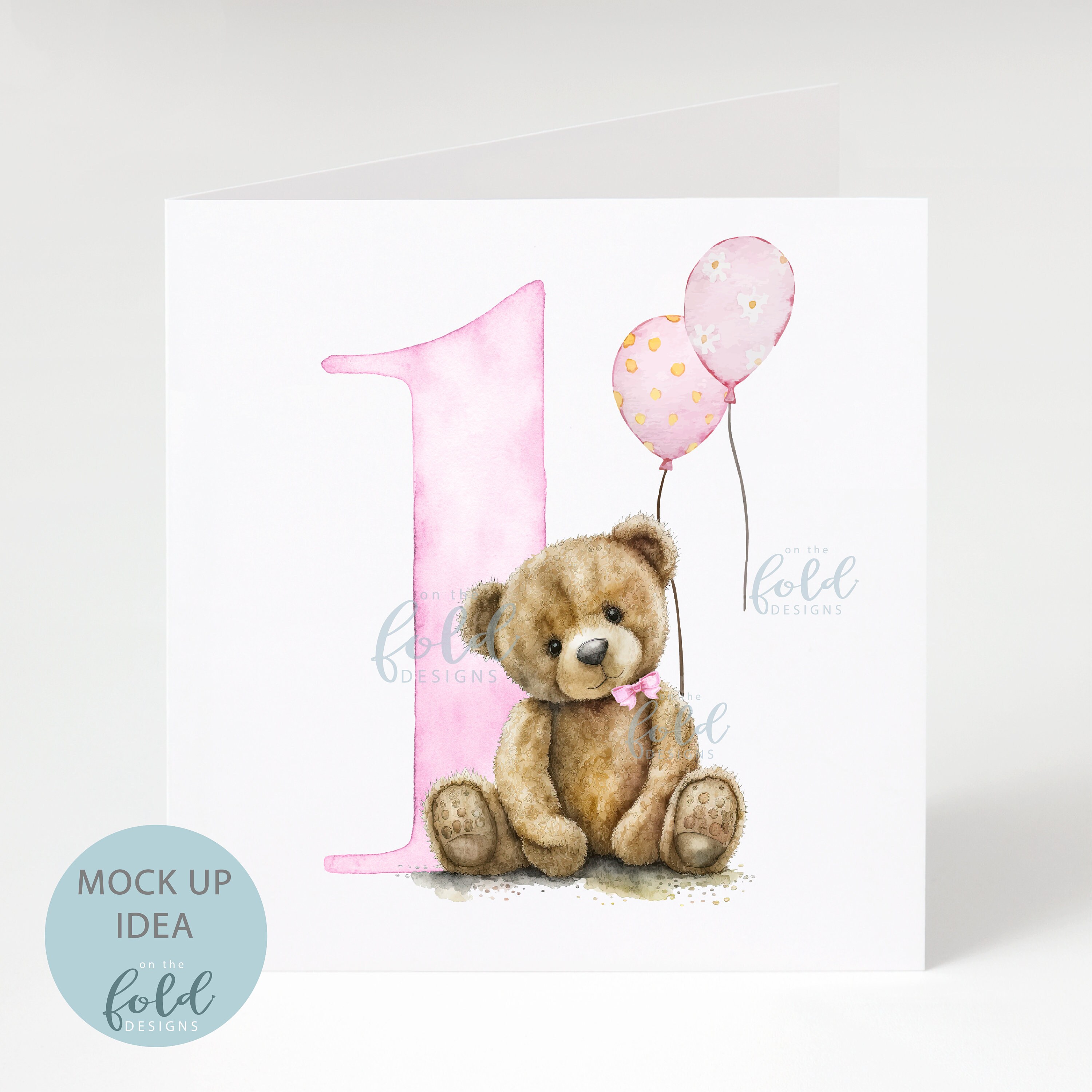 Teddy Bear, Number 1, Balloons, 1st Birthday, Clipart, Sublimation. PNG ...
