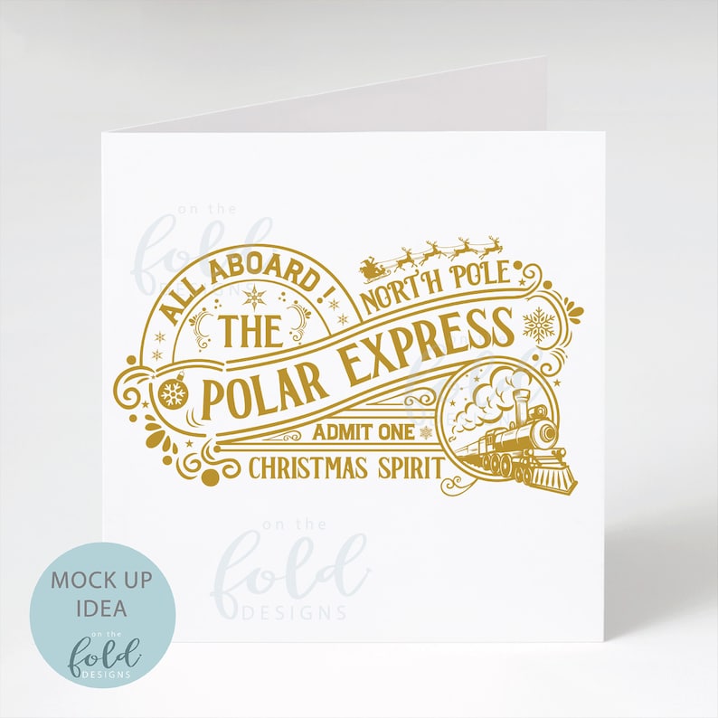 Polar Express Clipart: Christmas Train PNG & SVG Digital Download ...