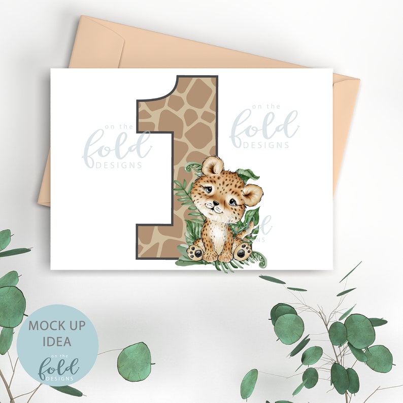 1st Birthday Number One Clipart, Safari Animal, Png, Transparent ...