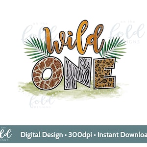 Wild One Safari Animal Print Png Transparent Clipart With Instant ...