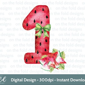 Melon 1st Birthday Clipart PNG One in Melon Cute First Image Iron on ...
