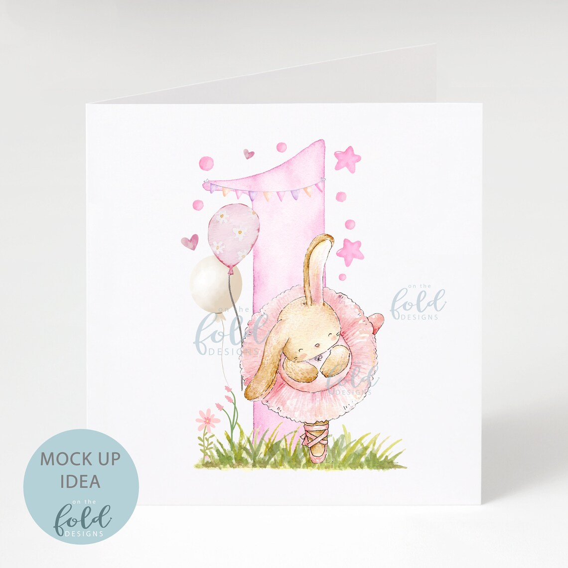 Ballerina, 1st Birthday, Ballet Bunny, Pink Dancer, Sublimation Design ...