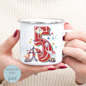 Circus 5th Birthday Clipart PNG Number Five Party Theme Instant ...