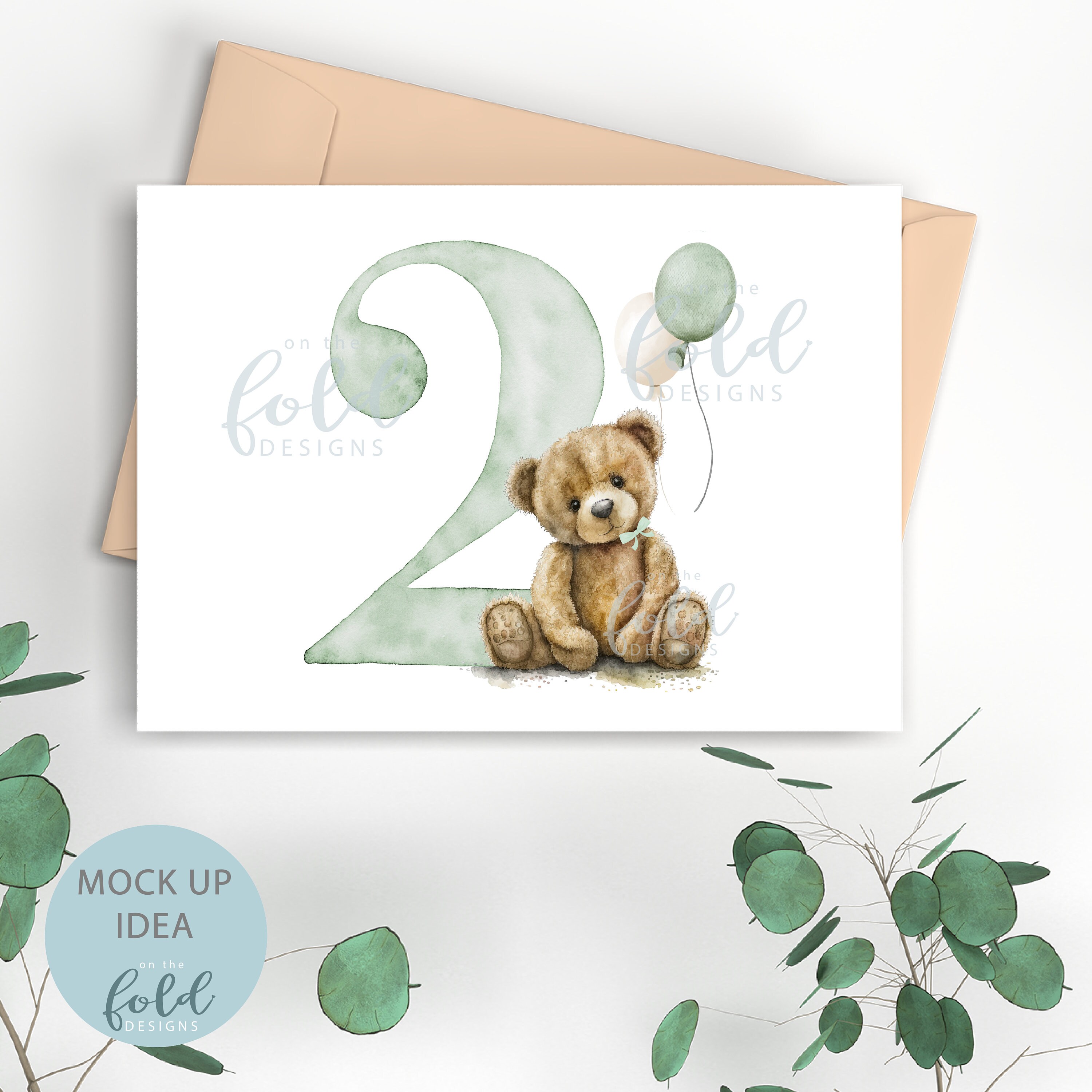 Teddy Bear, Number 2, Balloons, 2nd Birthday, Clipart, Green Balloons ...