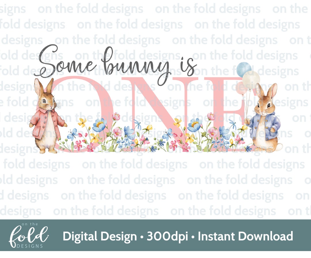 1st Birthday Peter Rabbit Flopsy Bunny One Clipart - Etsy