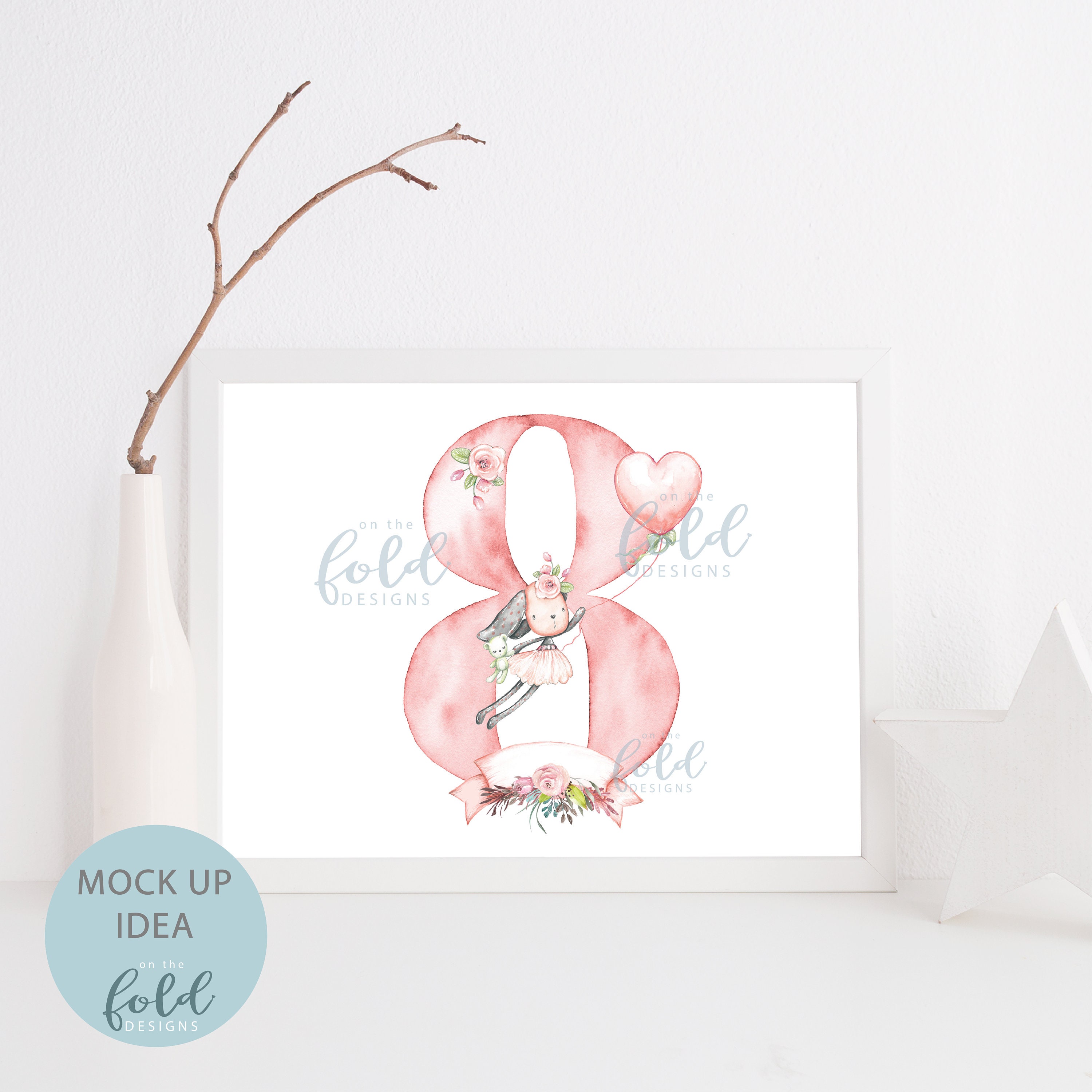 8th Bunny Balloon Clipart Sublimation Cute Rabbit Fun - Etsy