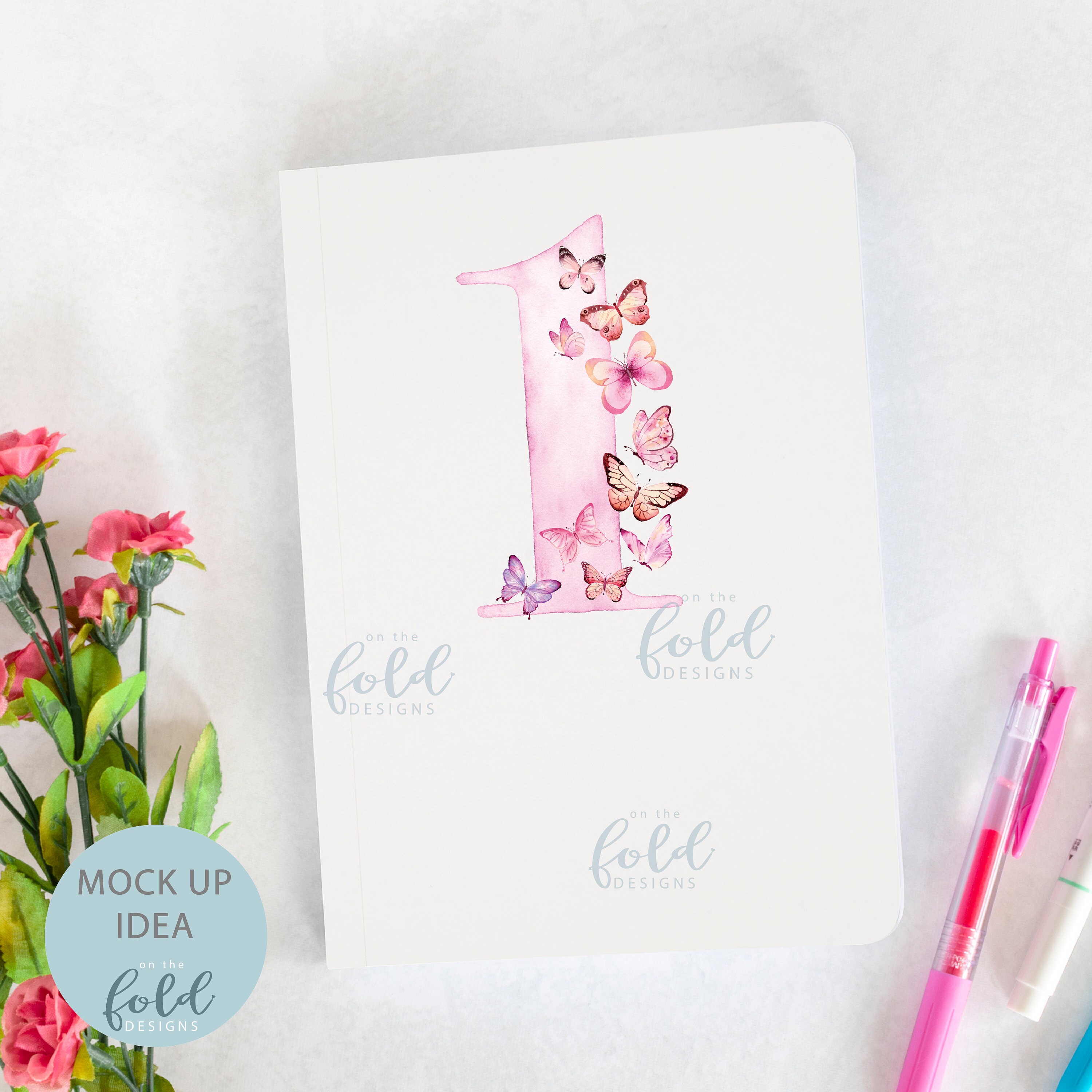 1st Birthday Butterfly Clipart, Number One Image, Png Instant Download ...