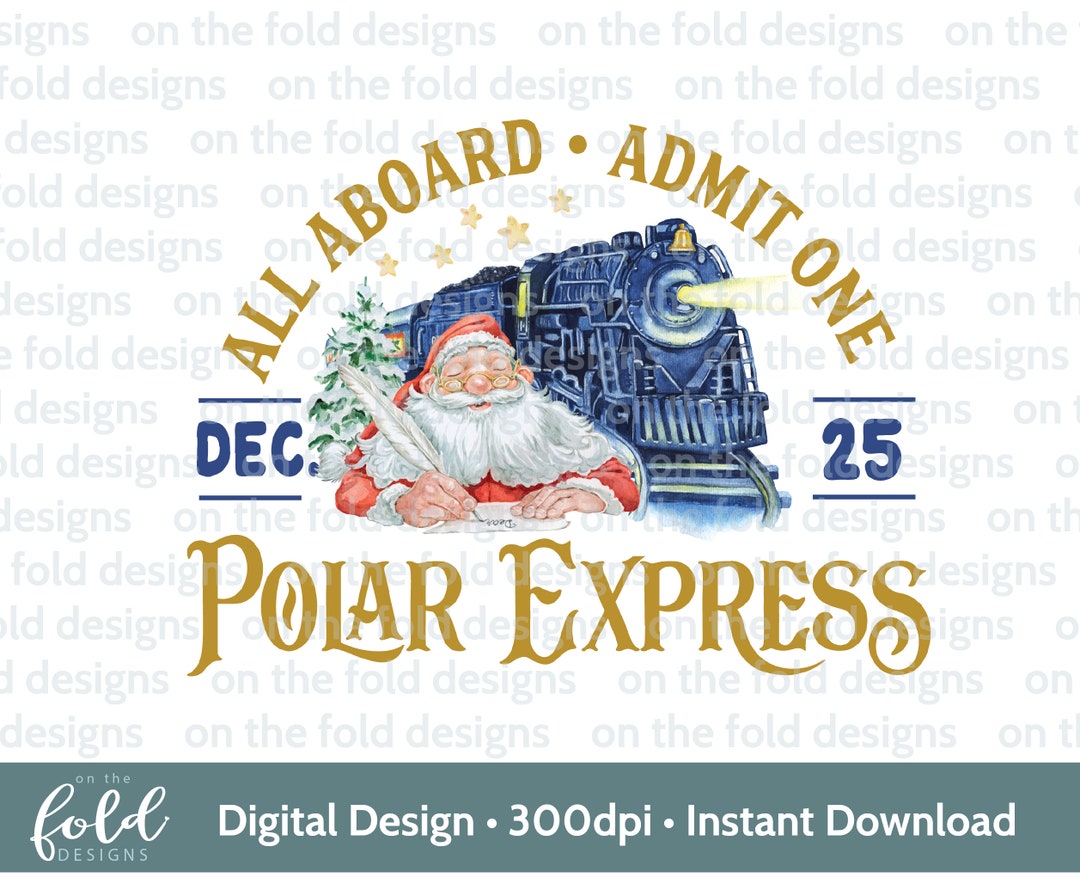 Polar Express Clipart, Christmas Train, Believe Bell, Santa Rudolph, T ...
