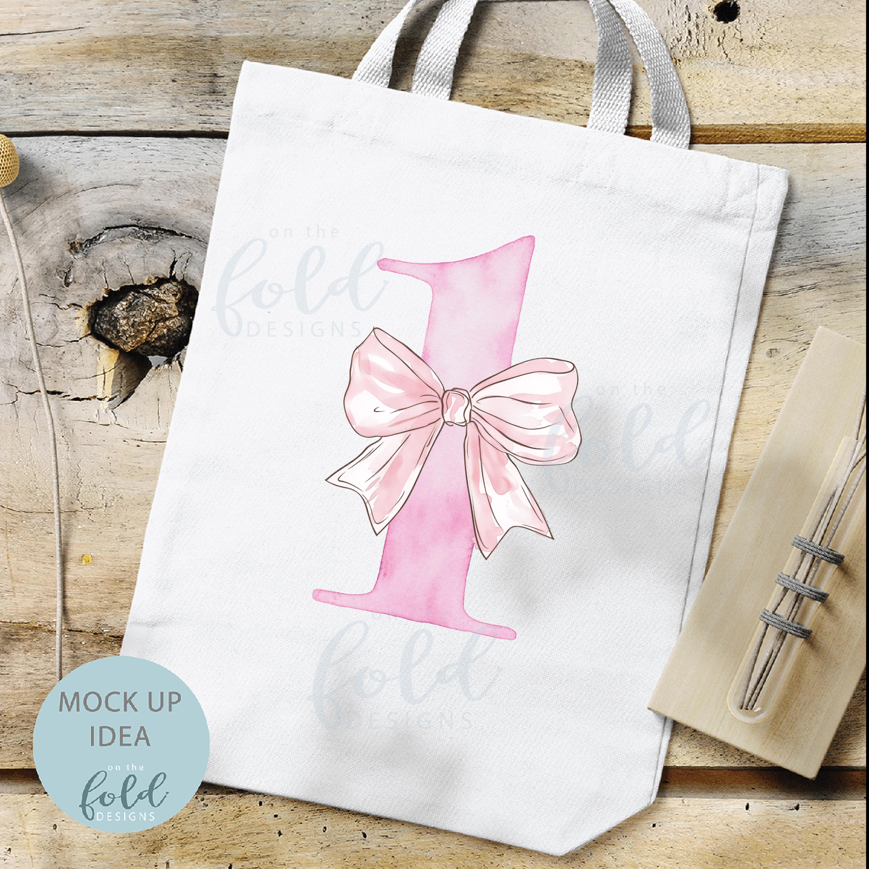 Pink Bow 1st Birthday Clipart Coquette Number One Png Sublimation Baby ...