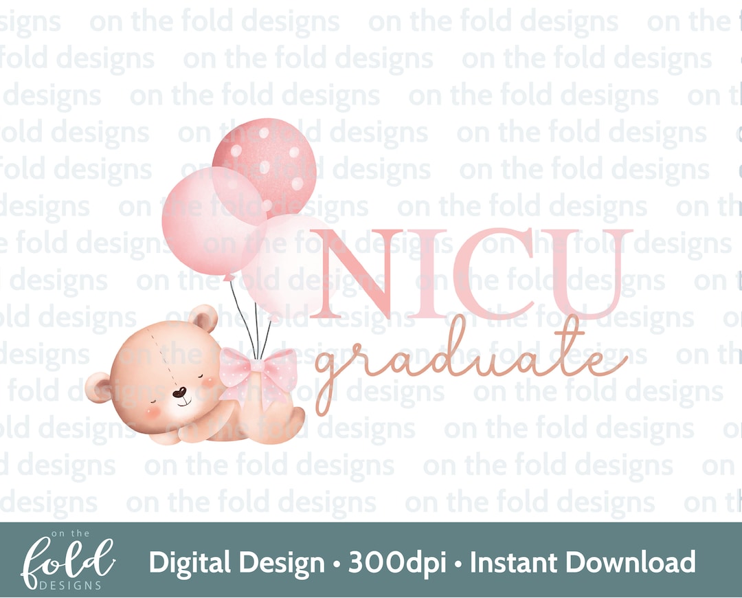 NICU Graduate Clipart, Baby Girl PNG, New Arrival, Premmie, Premature ...