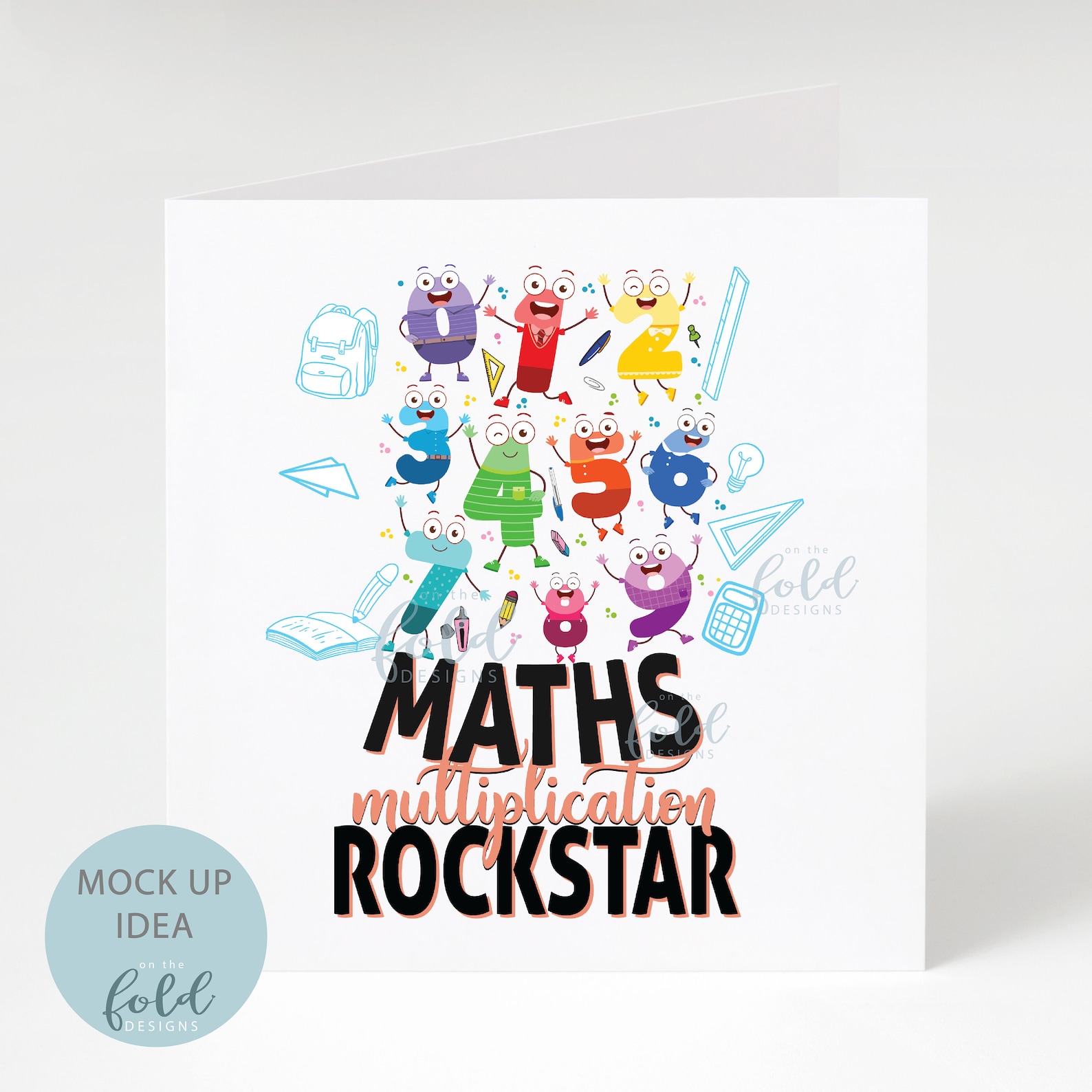 Multiplication Maths Rockstar Clipart Sublimation PNG Instant Digital ...