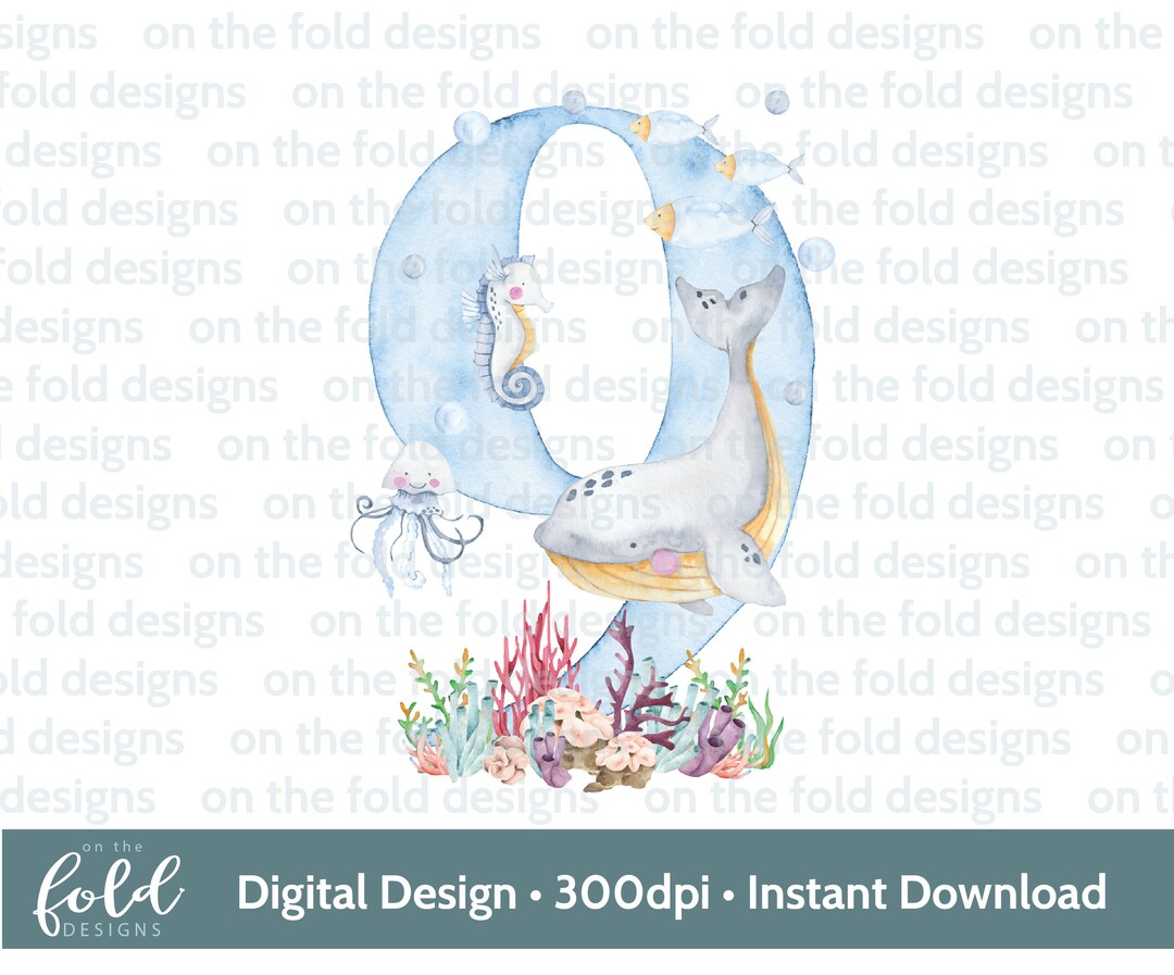 Under the Sea Birthday, Clipart, Number Nine 9th Png, Sublimation Party ...