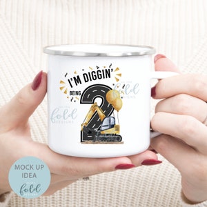 Construction Clipart, Digger Tractor Png 2nd Digging Being Two Birthday ...